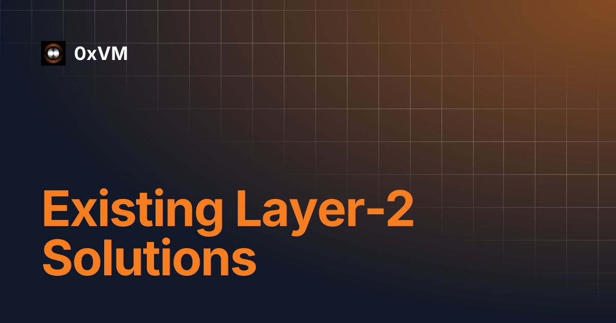 Existing Layer-2 Solutions | 0xVM