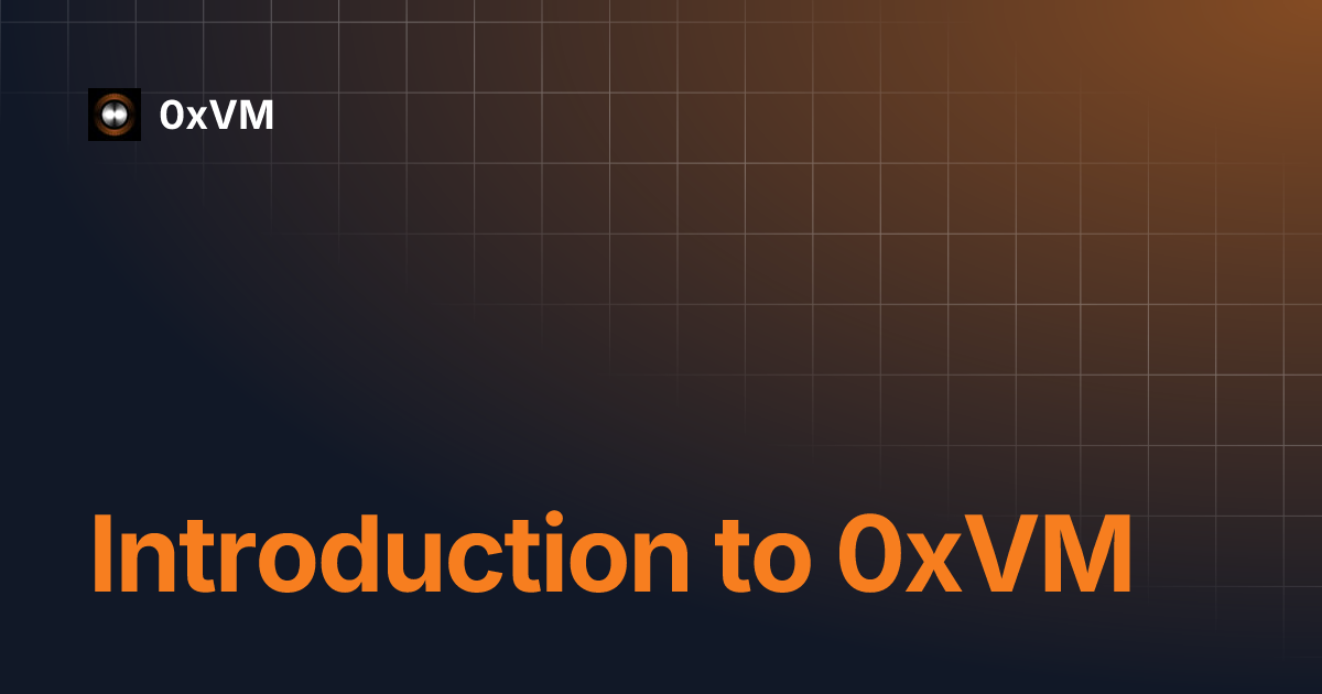 Introduction to 0xVM | 0xVM