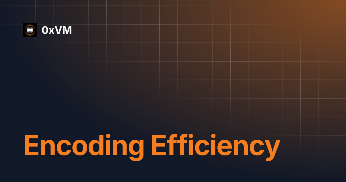 Encoding Efficiency | 0xVM